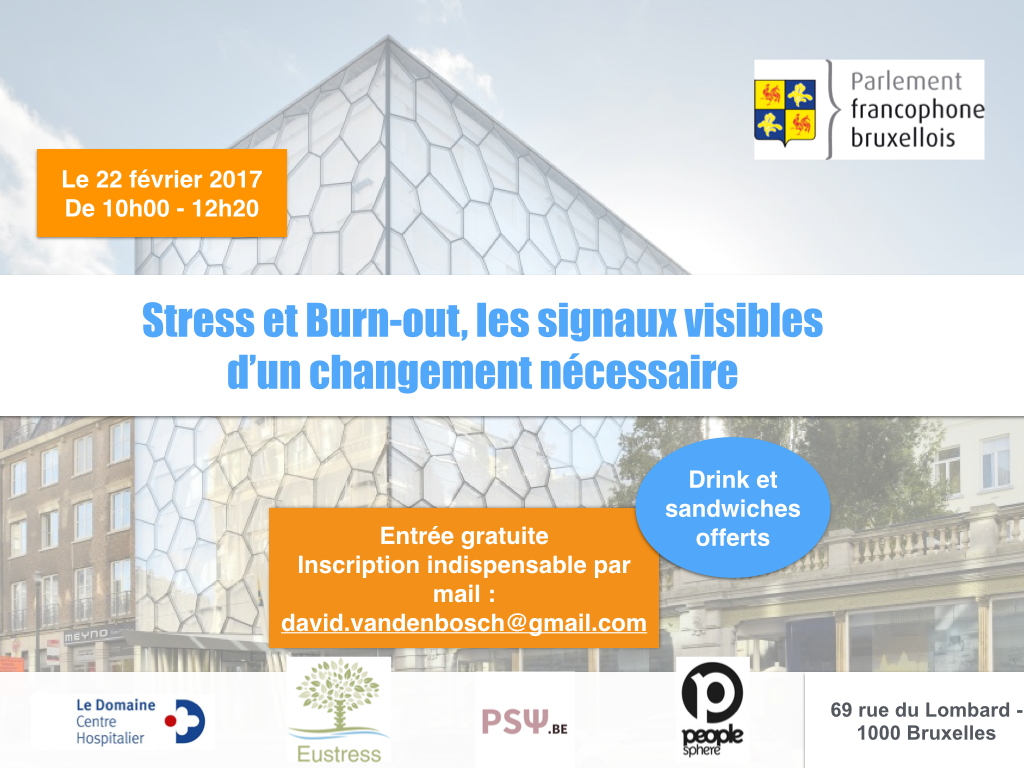 PSYRIS parle du stress au Parlement Bruxellois Francophone - Psyris